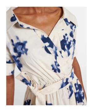 Altuzarra Floral Cotton-blend Midi Dress - White