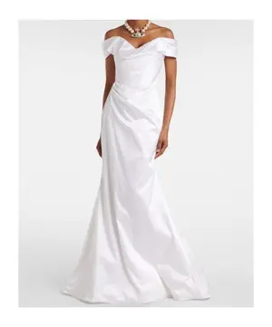 VIVIENNE WESTWOOD Nova Cora Satin Corset Gown - White