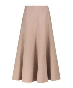 Gabriela Hearst Maureen High-waisted Pleated Midi Skirt - Nude