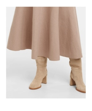 Gabriela Hearst Maureen High-waisted Pleated Midi Skirt