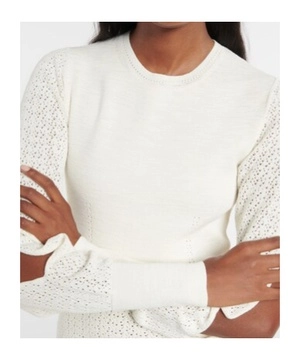 Victoria Beckham Openwork Knit Midi Dress