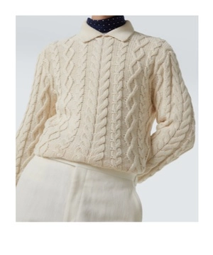 Ralph Lauren Cable-knit Cotton-blend Sweater