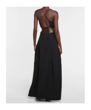 Victoria Beckham Maxi Dress With Cut-outs And Open Back