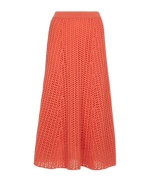 Gabriela Hearst Circular Knit Midi Skirt - Red