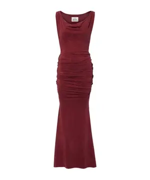 VIVIENNE WESTWOOD Draped Jersey Maxi Dress - Red