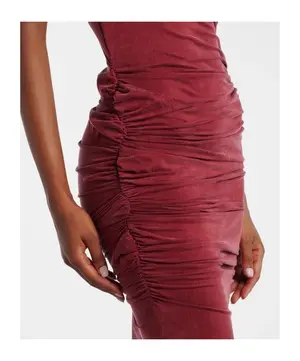 VIVIENNE WESTWOOD Draped Jersey Maxi Dress - Red