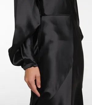 Gabriela Hearst Satin Midi Dress