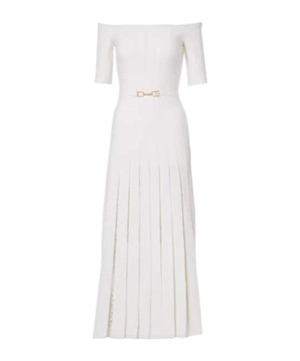 Gabriela Hearst Short-sleeved Dress - White