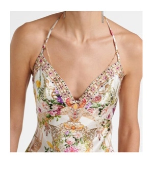 Camilla Chain-detail Silk Maxi Dress