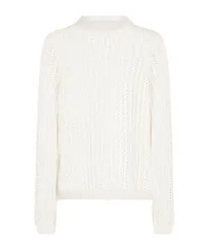 Gabriela Hearst Cable Knit Sweater - White
