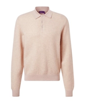 Ralph Lauren Cashmere Polo Sweater - Nude