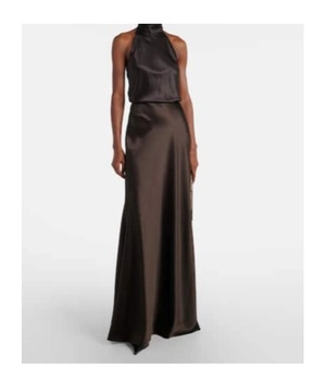 Ralph Lauren Chilton Halterneck Silk-blend Top