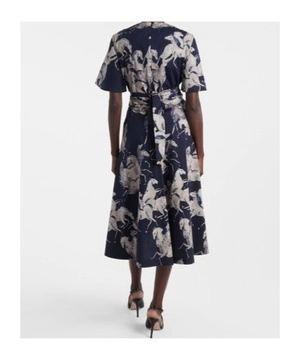 Altuzarra Kirsty Printed Cotton-blend Midi Wrap Dress