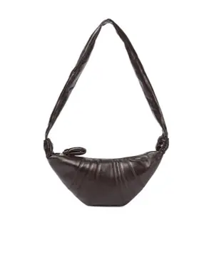 LEMAIRE Croissant Small Leather Shoulder Bag - Brown