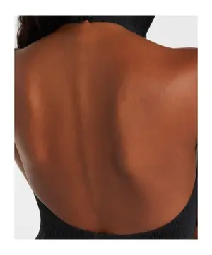 Magda Butrym Sleeveless Shirred Turtleneck Top