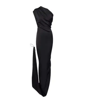 VIVIENNE WESTWOOD Andreas One-shoulder Draped Gown - Black