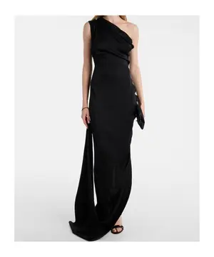 VIVIENNE WESTWOOD Andreas One-shoulder Draped Gown - Black