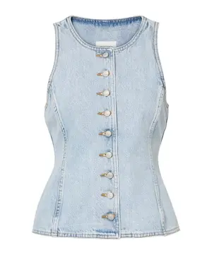 Magda Butrym Denim Vest - Blue