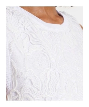 Oscar De La Renta Guipure Lace Top