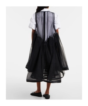 Comme Des Garçons Tulle Midi Dress