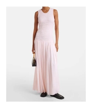 JIL SANDER Shirred Maxi Dress