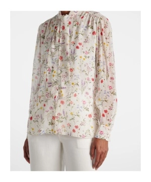 Giambattista Valli Floral Silk Blouse