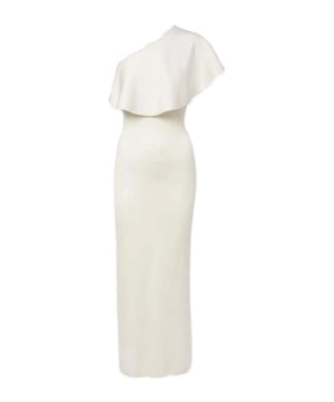 Altuzarra Vivi Ruffled One-shoulder Gown - White