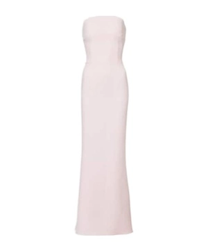 SAFIYAA LONDON Sofie Embellished Crêpe Bustier Gown - Pink
