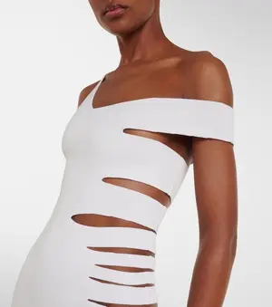 MUGLER One-shoulder Cutout Dress
