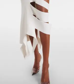 MUGLER One-shoulder Cutout Dress