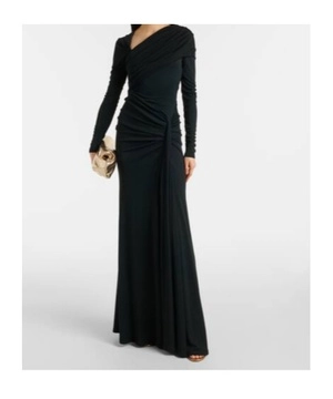 Carolina Herrera Draped Jersey Gown