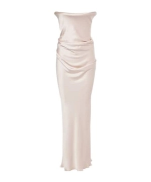 Victoria Beckham Corset Gown - White