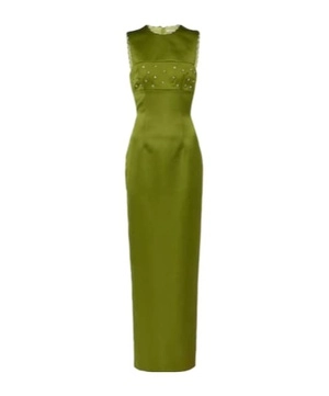 EMILIA WICKSTEAD Amadine Embellished Satin Gown