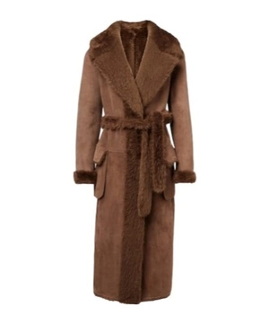 Ralph Lauren Wilmer Reversible Shearling Coat - Brown