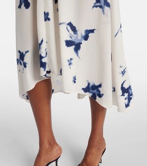 Altuzarra Penny Floral Silk Wrap Dress