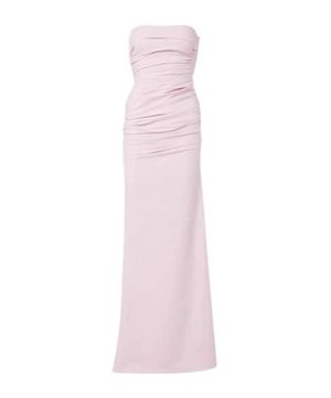 Maticevski Intoxicate Ruched Strapless Gown - Pink