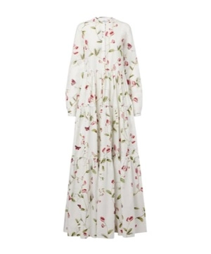 Giambattista Valli Floral Cotton Maxi Dress - White
