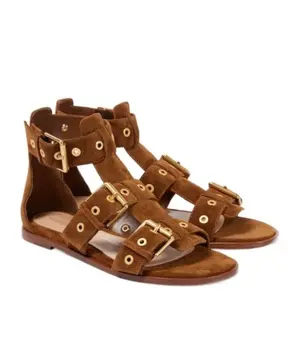 GIANVITO ROSSI Suede Sandals - Brown