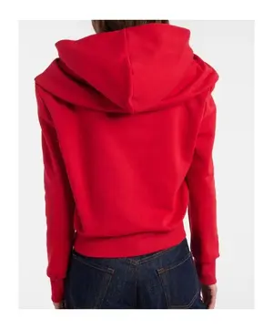 Magda Butrym Scarf-detail Cotton-blend Hoodie
