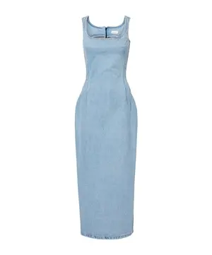 Magda Butrym Denim Midi Dress - Blue