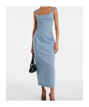 Magda Butrym Denim Midi Dress