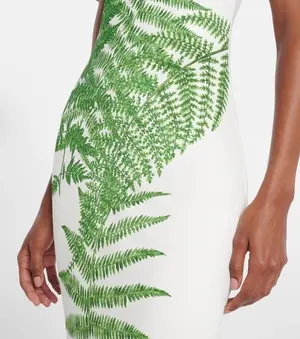 Oscar De La Renta Printed Jersey T-shirt Dress