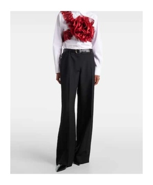 Comme Des Garçons Ruffled Floral Top