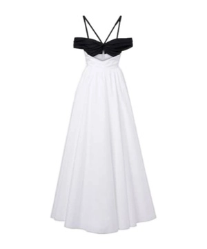 Giambattista Valli Cutout Ruched Off-shoulder Cotton Gown - White