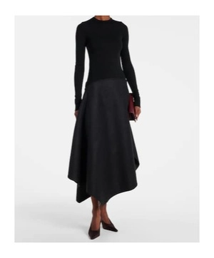 Victoria Beckham Asymmetrical Midi Dress