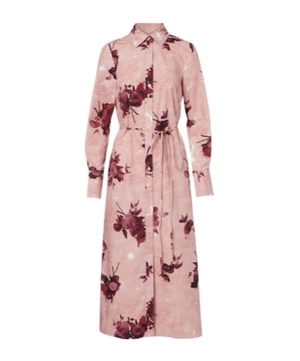 Erdem Floral Cotton Poplin Shirt Dress - Pink