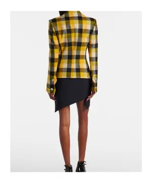 VIVIENNE WESTWOOD Georgia Checked Virgin Wool Blazer