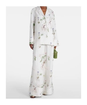 Erdem Floral Printed Silk Shirt