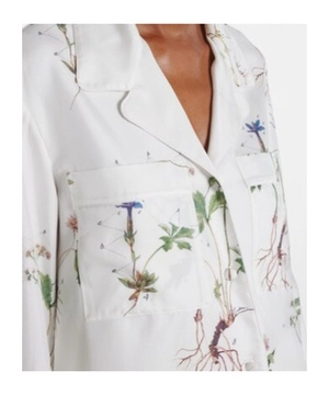 Erdem Floral Printed Silk Shirt