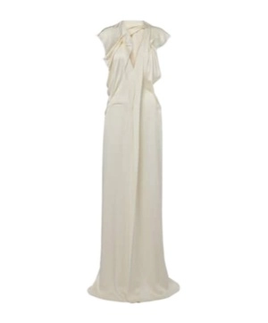 Victoria Beckham Draped Evening Dress - Nude
